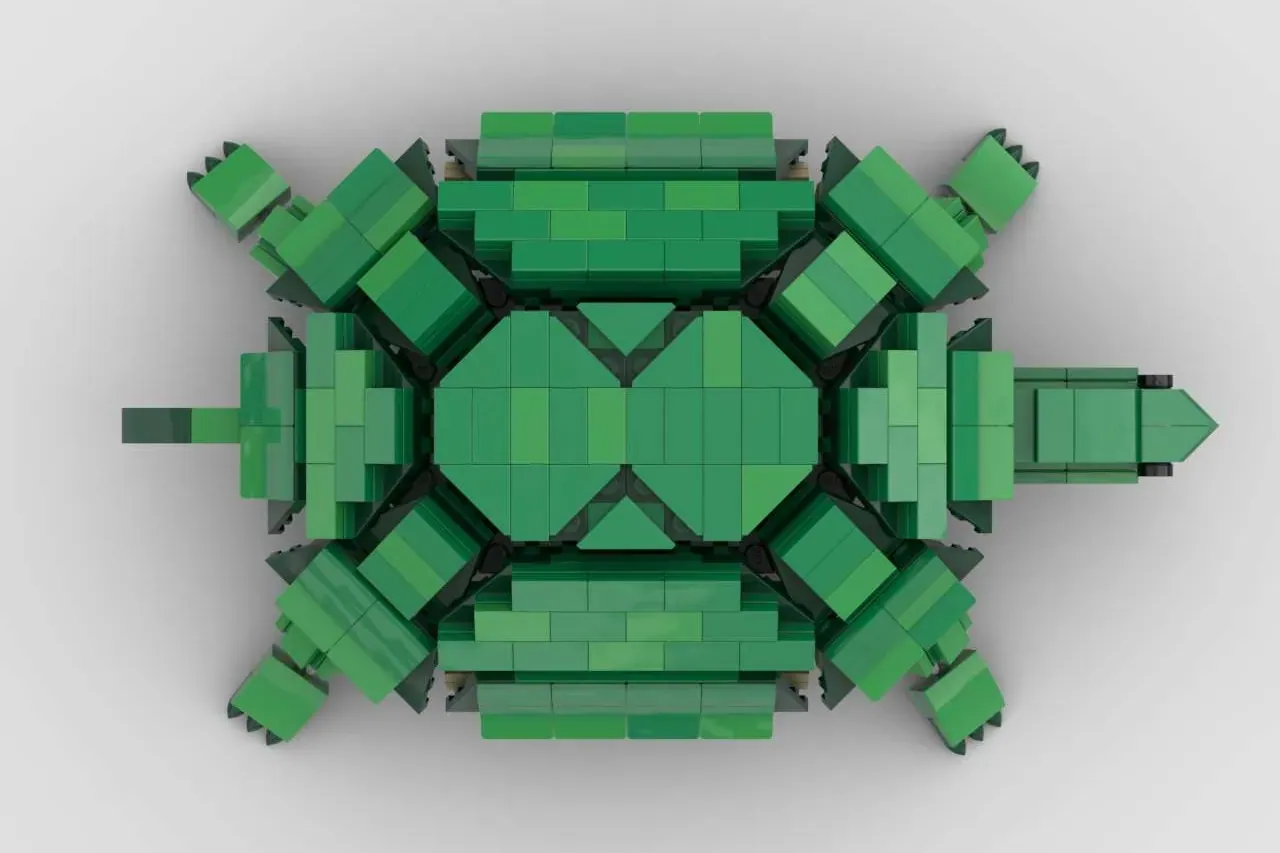 Mother Turtle and Baby Turtle Sunbathing | LEGO® Ideas