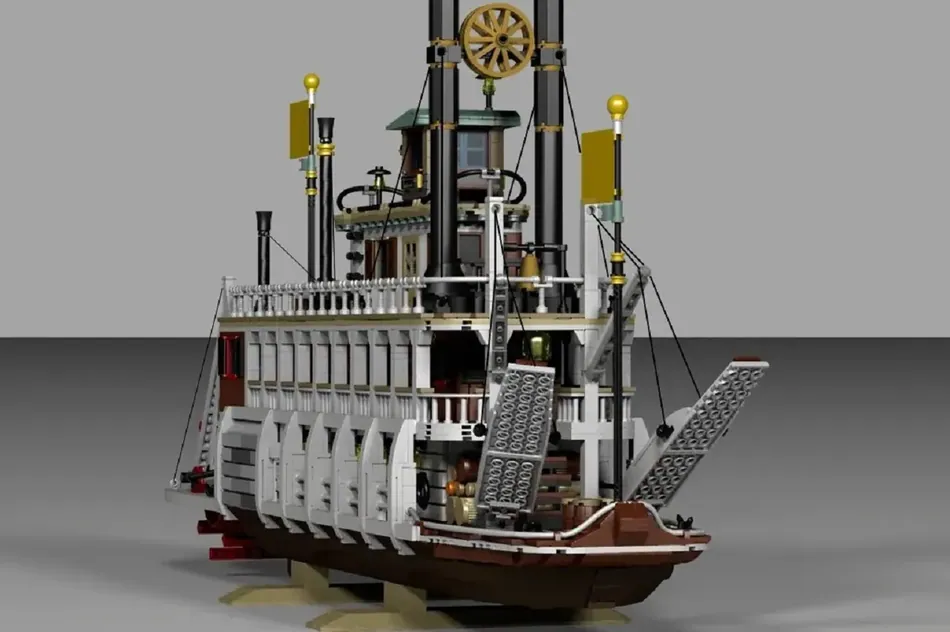 Lego steamboat store